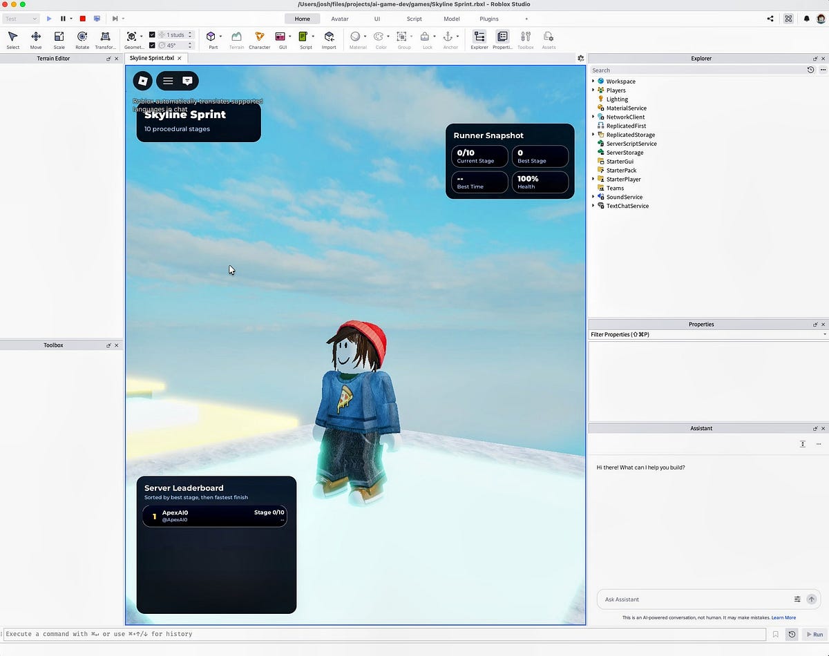 Advanced Agentic Game Development in Roblox with MCP | by Josh English ...