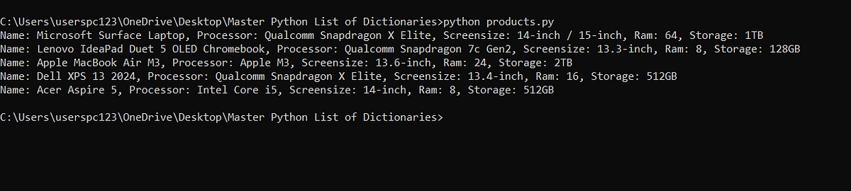 Master Python List of Dictionaries Data Structure | by Ram Louise M. capilitan | Medium