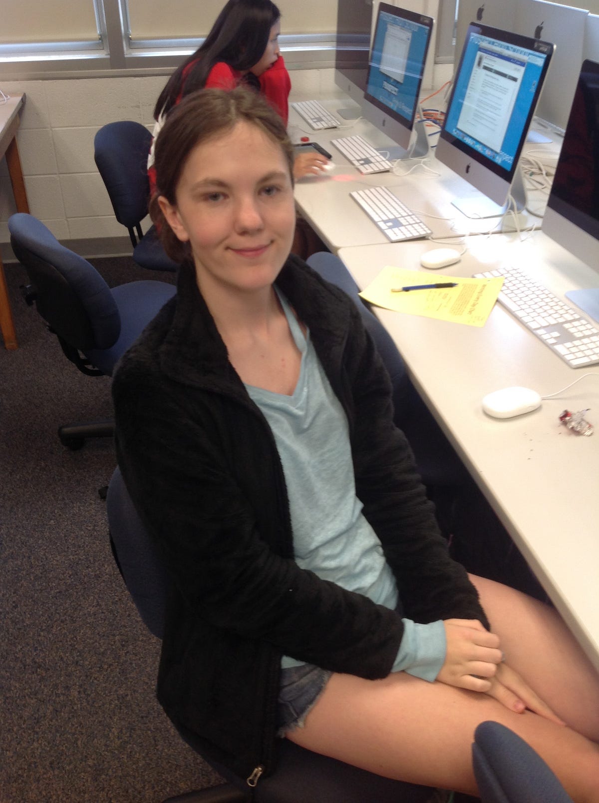 Colette is three seats to my left in our classroom. | by Carter Raymond ...