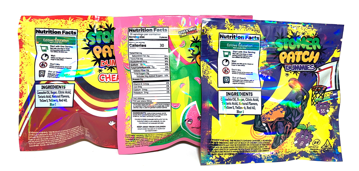 Stoner Patch Dummies 500mg Edibles: What’s Really Inside These Tasty ...