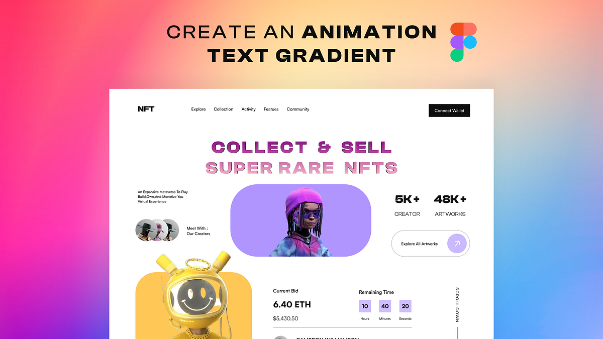 Figma Tutorial : Create an animation text using Figma - Soudemyacademy ...