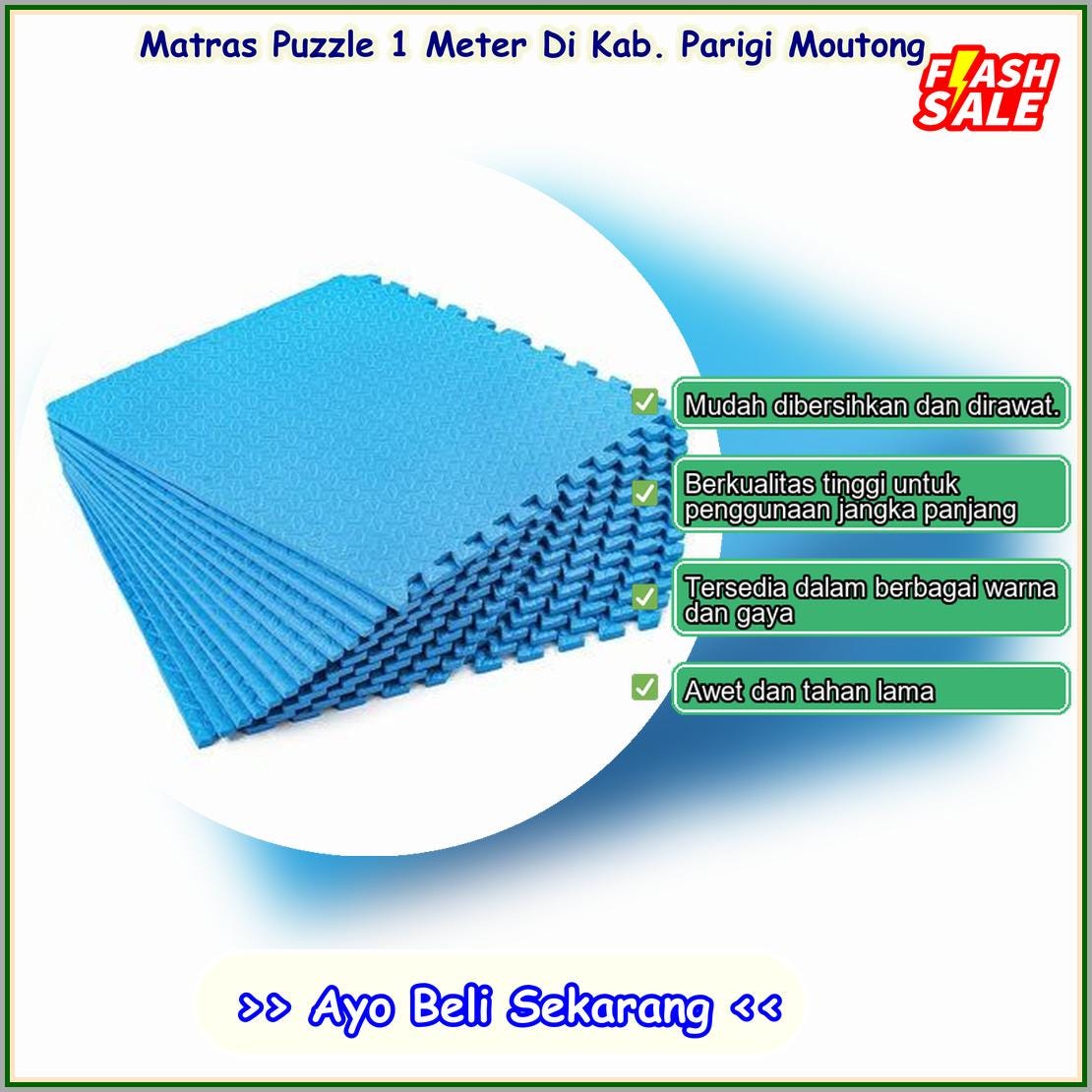 Matras Puzzle 1 Meter Di Kab Parigi Moutong - Matras Puzzle Tebal - Medium