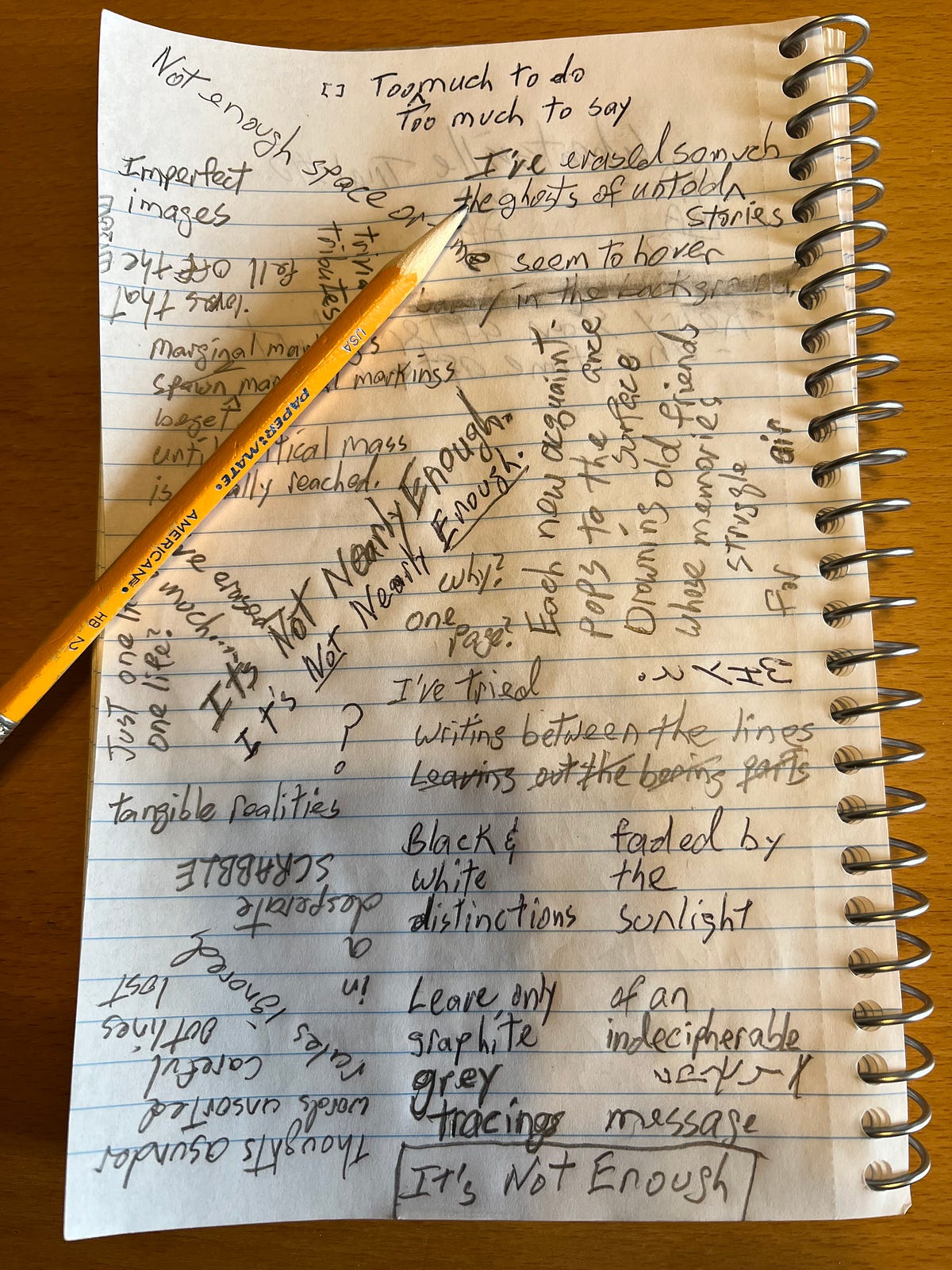 Not Big Enough. Marginal meanderings | by Jim Dutton | Paper Poetry ...