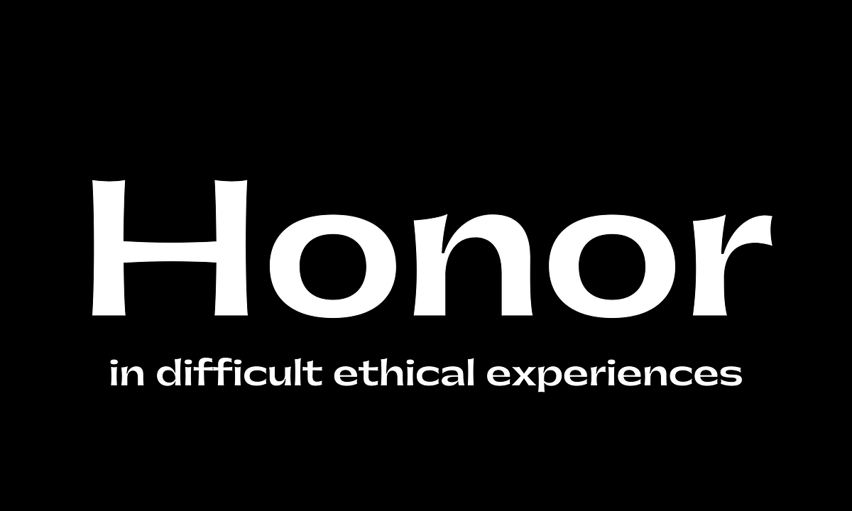 Honor Doesn’t Have to Be Dark. There are negative first impressions ...