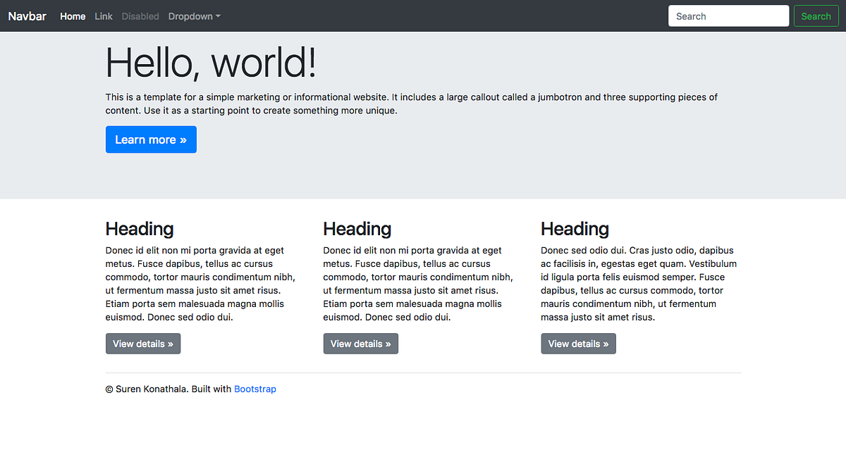 How I Built A Simple Website In Angular Using Bootstrap-Jumbotron | by ...