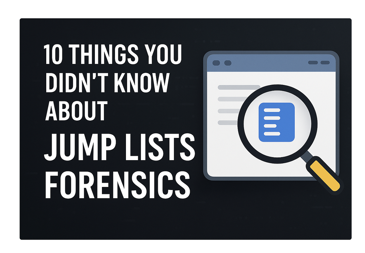 🔍 10 Things You Didn’t Know About Jump Lists Forensics | by Paritosh | Sep, 2025 | Medium