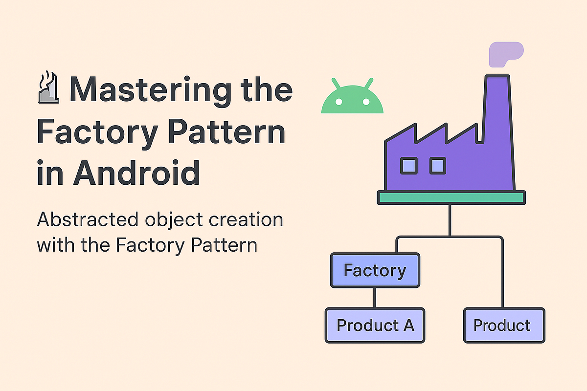 🏭 Mastering the Factory Pattern in Android | by Sivavishnu | Sep, 2025 | Stackademic