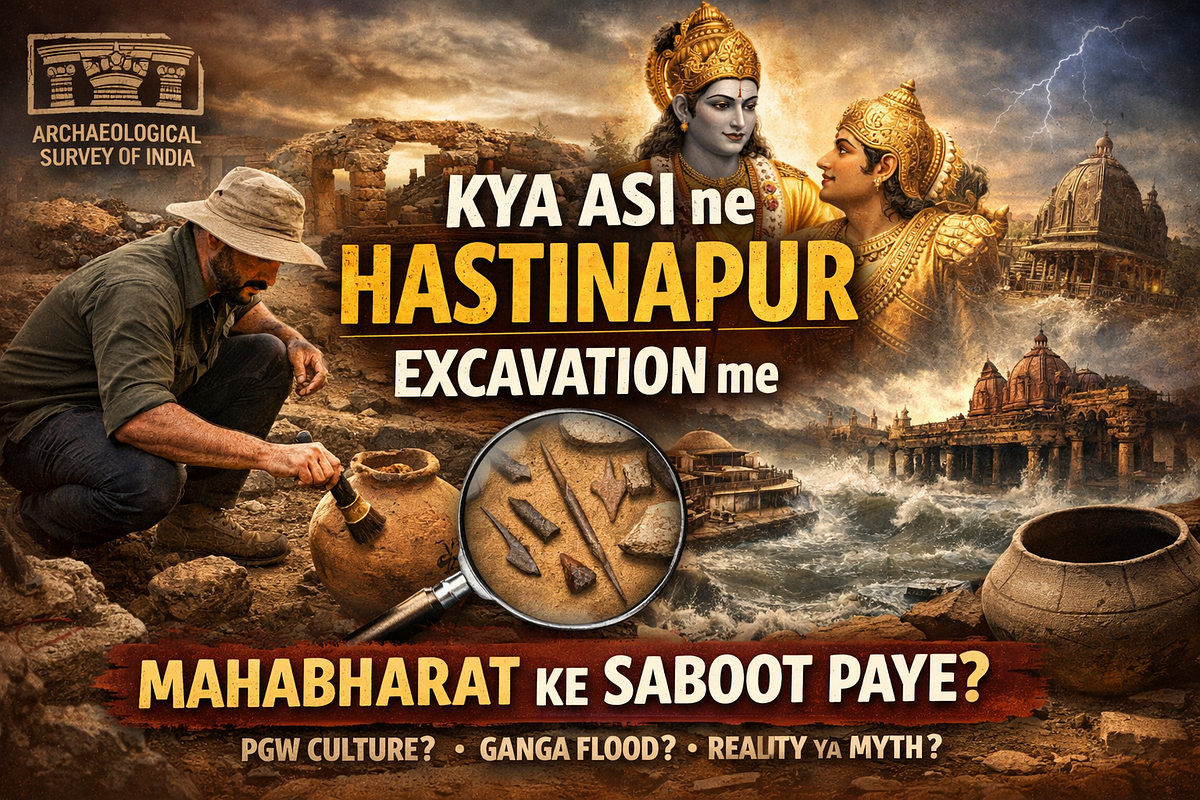Kya ASI ne Hastinapur Excavation me Mahabharat ke Saboot Paye? | ASI ...