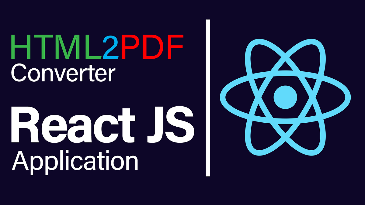 React JS HTML to PDF converter. HTML2PDF converter is an open source ...