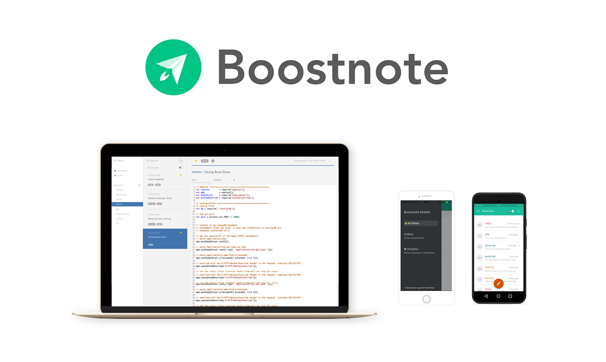 Boostnote for Android and iOS apps are coming! | by Boost Note | Boost Note | Medium