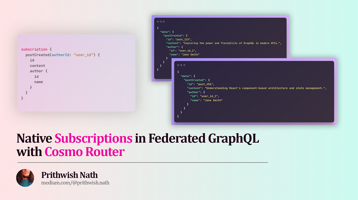 Native Subscriptions in Federated GraphQL | JavaScript in Plain English