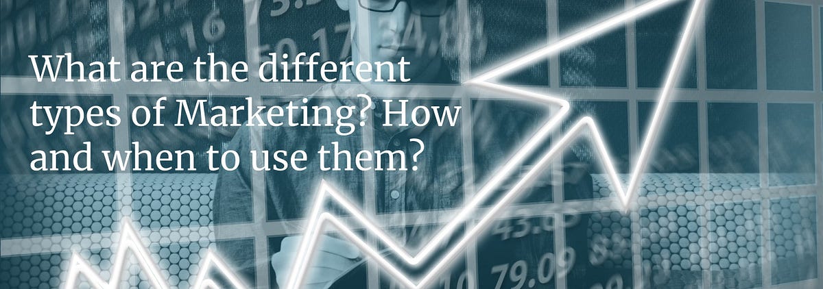 What are the different types of Marketing? How and when to use them ...