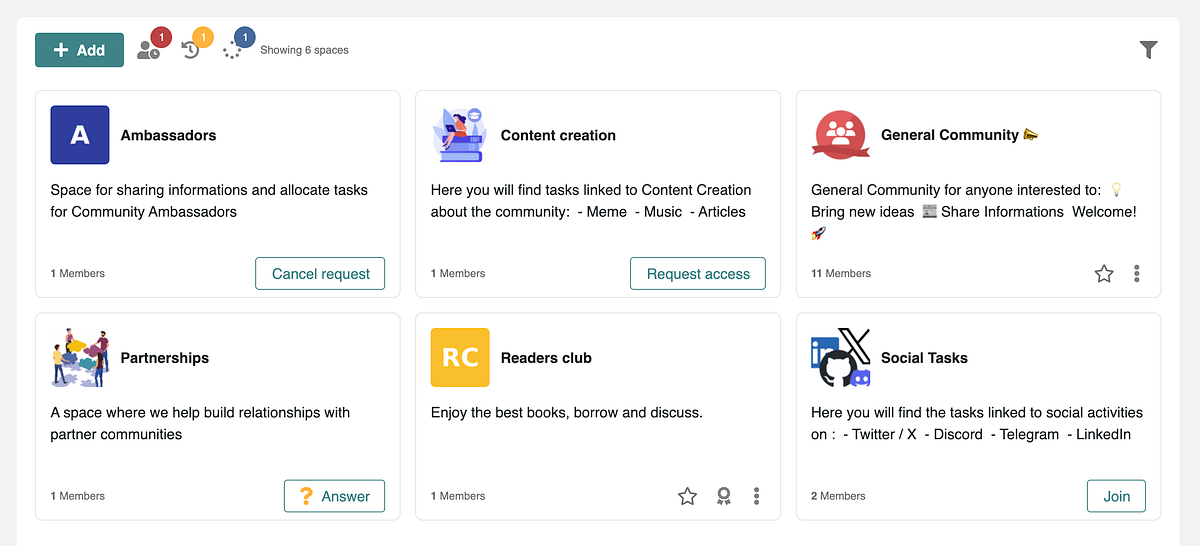 Product Update: A Beautiful, Efficient Spaces Directory | by Patrice Lamarque | Meeds DAO | Oct ...