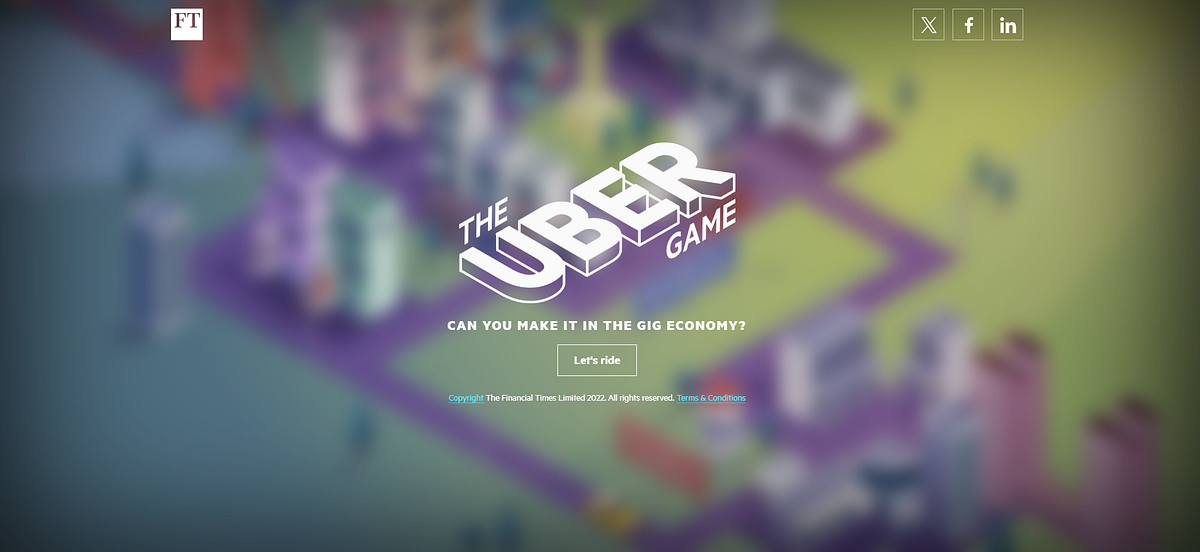 A UX case study of Financial Times’s Newsgame — The Uber Game | by ...