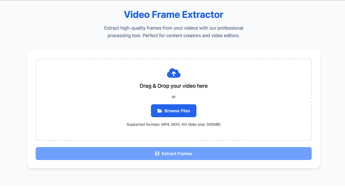 Building a Flask App to Extract One Frame per Second from Video Files ...