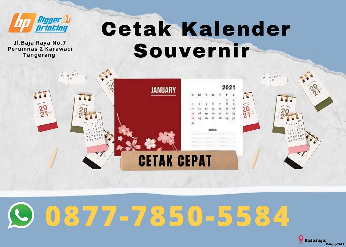 CETAK CEPAT, Wa./Call. 0877–7850–5584, Cetak Kalender Souvenir di Balaraja ...