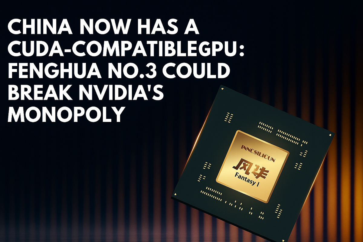 China Now Has a CUDA-Compatible GPU: Fenghua No. 3 Could Break NVIDIA’s ...