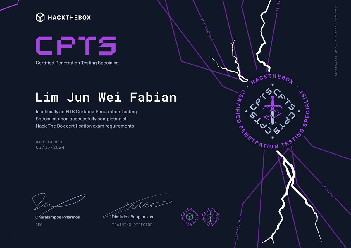 My Review on HTB Certified Penetration Testing Specialist (CPTS) 2024 ...