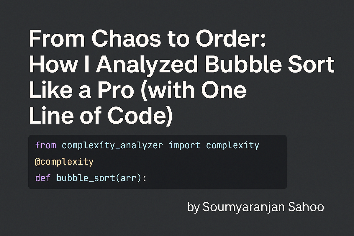 From Chaos to Order: How I Analyzed Python Code Like a Pro (with One Line of Code) | by Soumya ...