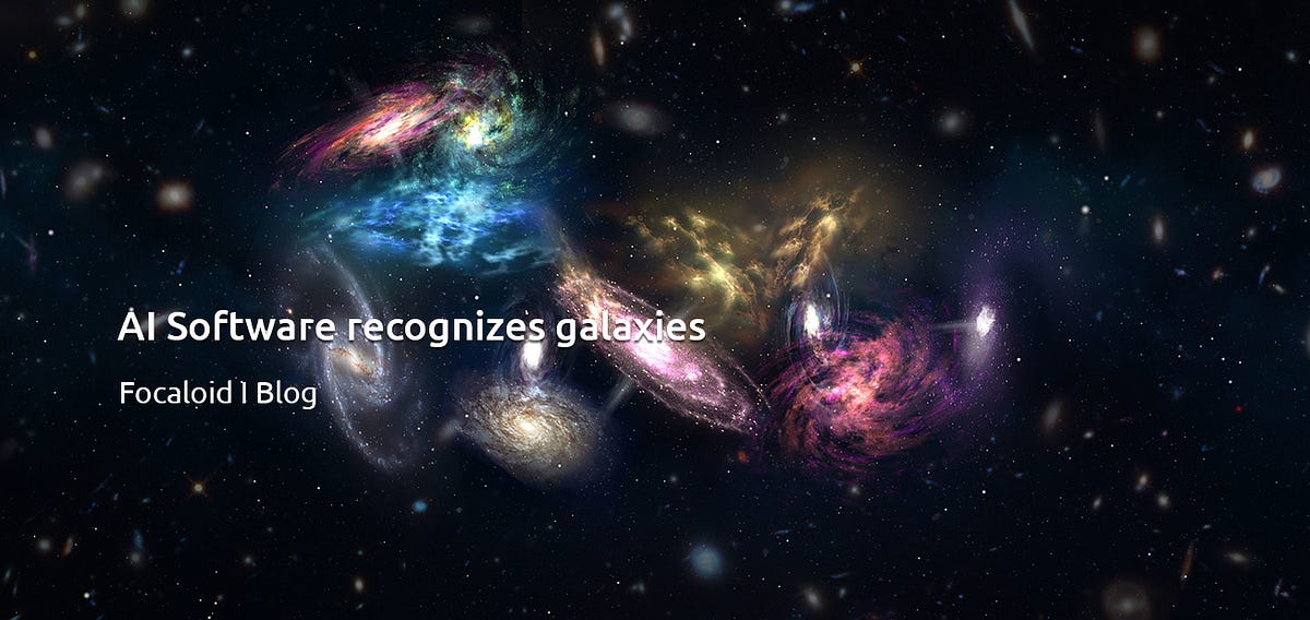 AI Software recognizes galaxies. An Artificial Intelligence program ...