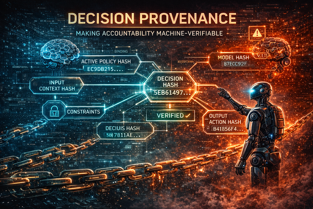 Decision Provenance: Making Accountability Machine-Verifiable | by ...