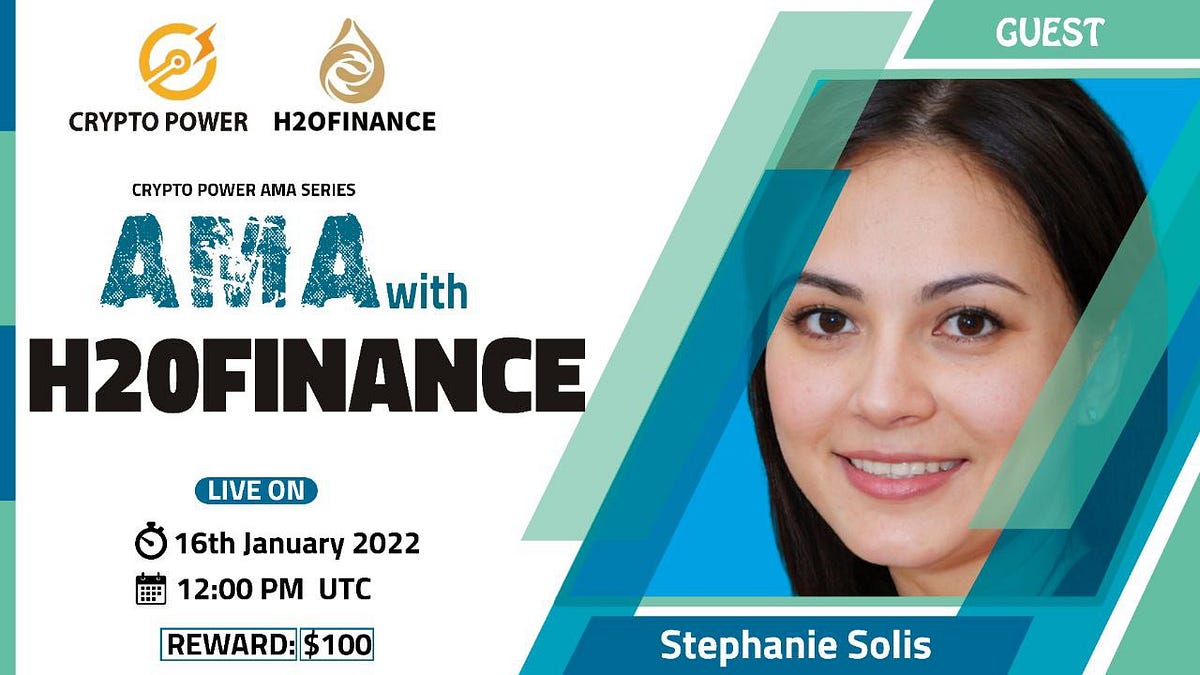 CRYPTO POWER X H20FINANCE AMA RECAP | by Cryptopower | Medium