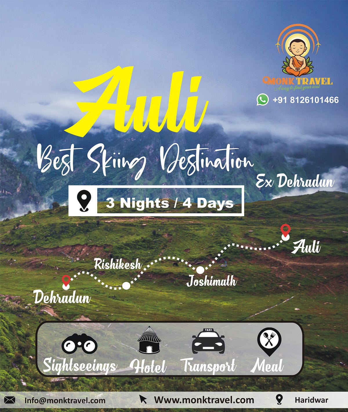 The Ultimate Guide to Auli: A Skier’s Paradise | by Monk Travel | Nov ...
