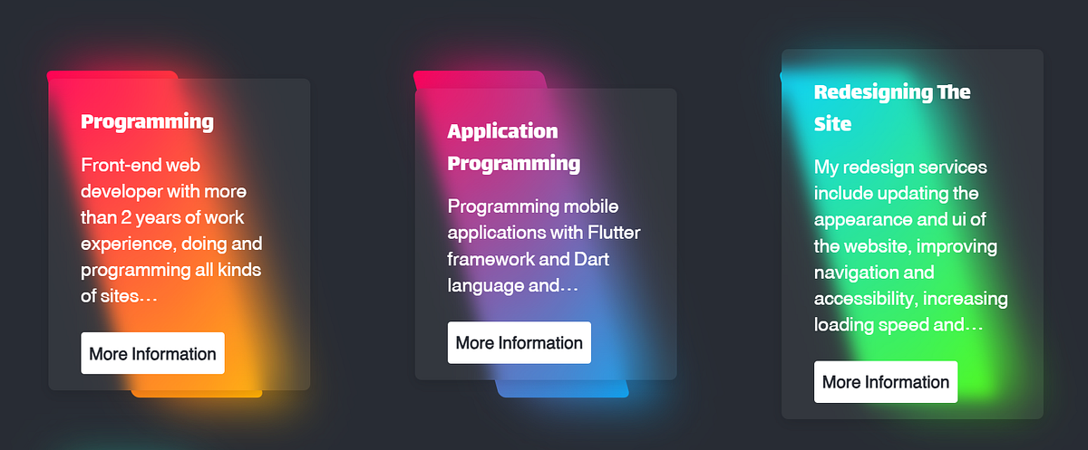 How to make an attractive card in React.js and CSS | by Arvin faraji ...
