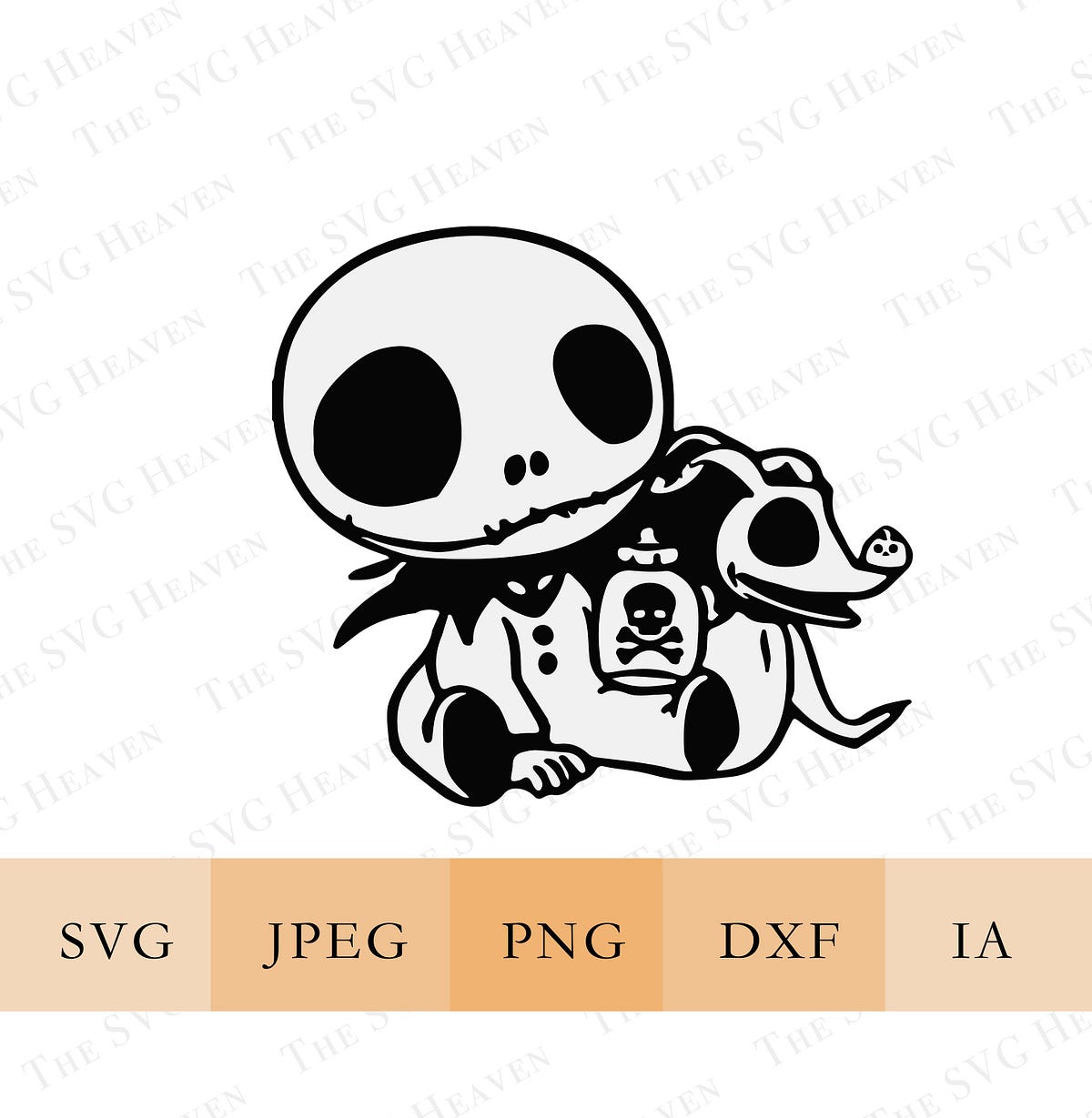 Jack Skellington SVG | Baby Jack | Zero Puppy | Nightmare Before ...