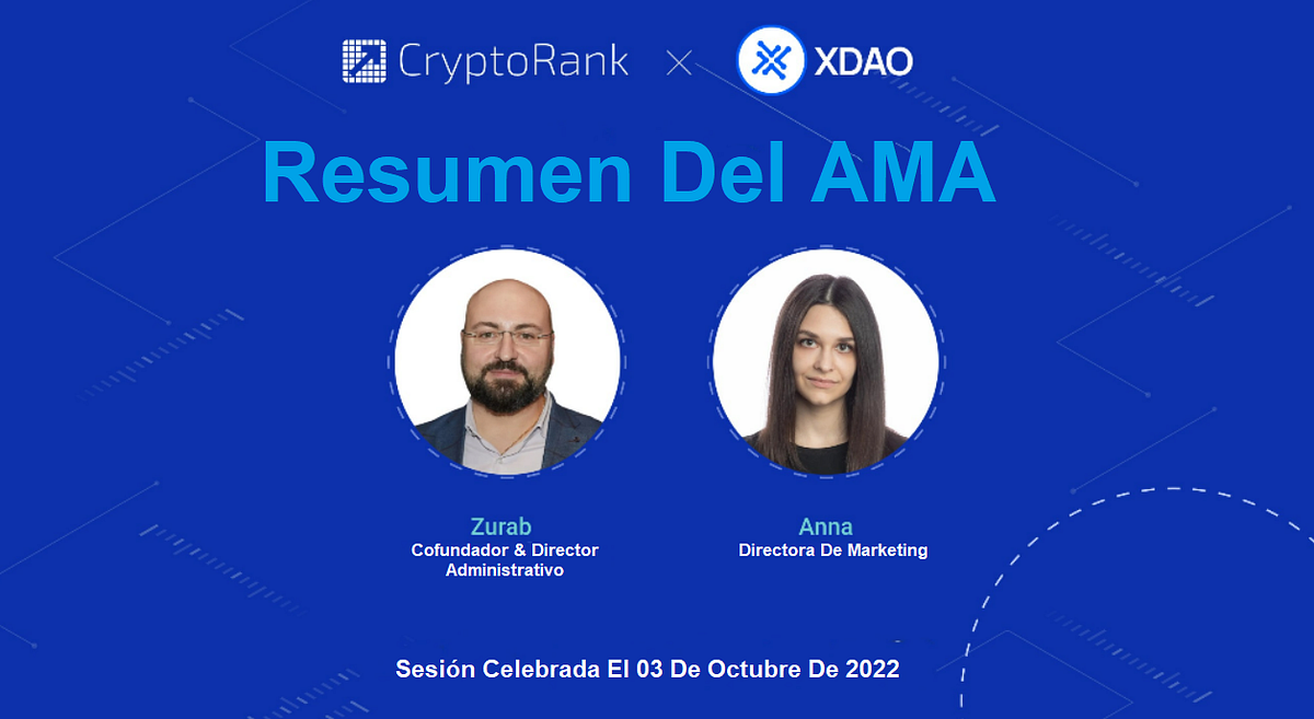 Resumen AMA CryptoRank & XDAO. XDAO Es Un Constructor De DAO… | by Robert Lugo | XDAO Blog