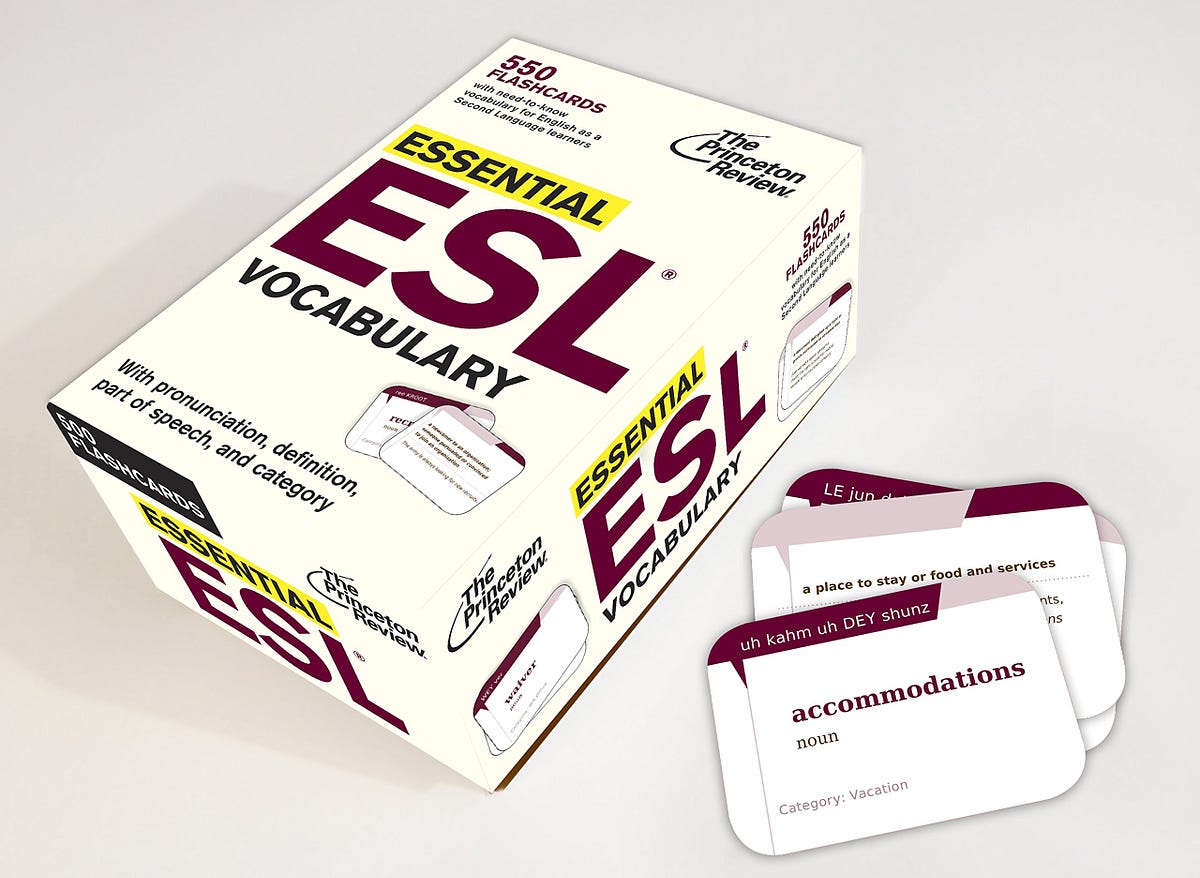 [EBOOK] Essential ESL Vocabulary (Flashcards): 550 Flashcards with Need ...