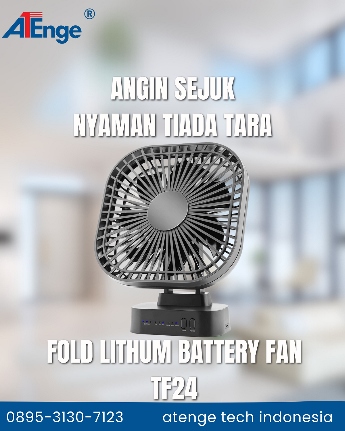 Angin Sejuk dan Nyaman Tiada Tara dengan Fold Lithium Battery Fan TF24 | by Pirman Setiawan ...