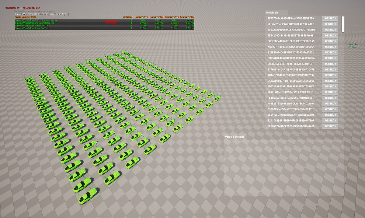 From one car to a fleet: asynchronous physics in UE5 that scales with ...