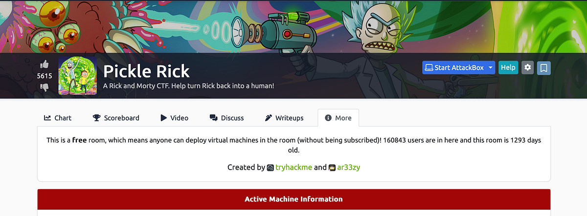 TryHackMe Pickle Rick. TryhackMe Machine:- Pickel Rick | by Tanish Saxena | Nov, 2023 | Medium