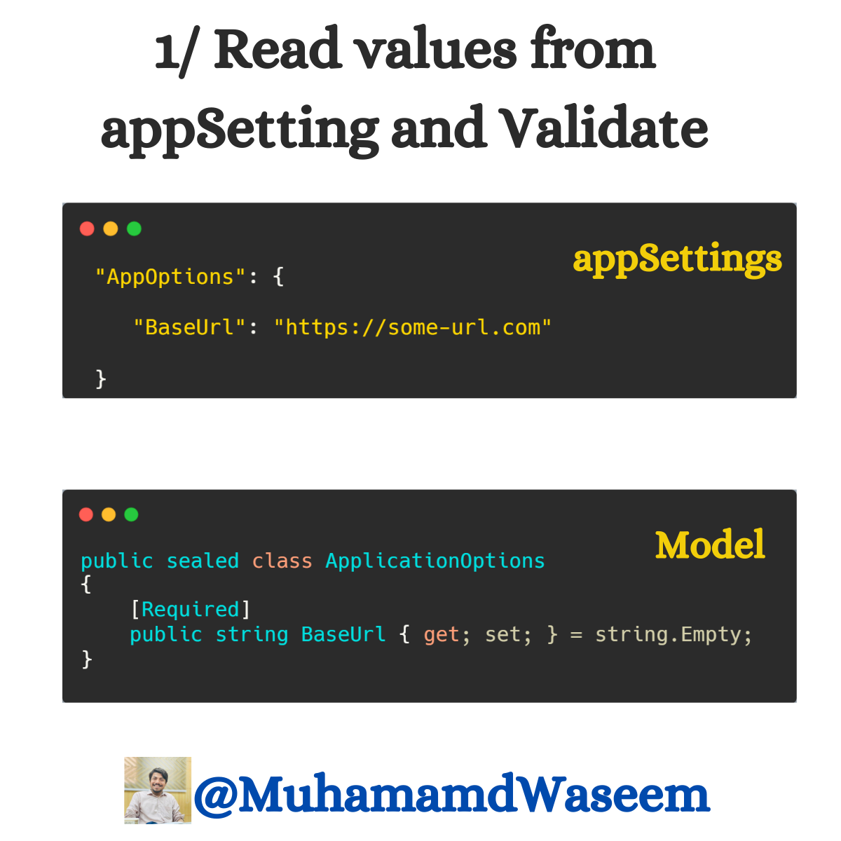 Pro EP 76 : How to read data from appsetting and validate it ? | by Muhammad Waseem | Become ...