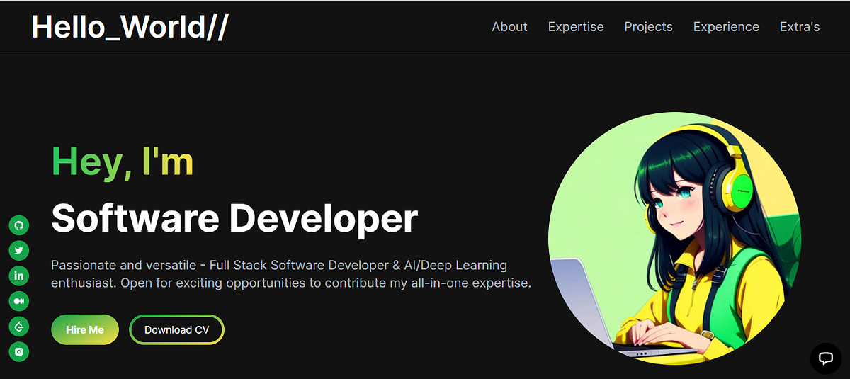 My Next.js Portfolio website with a Custom Chatbot! | by Shristi Sharan ...