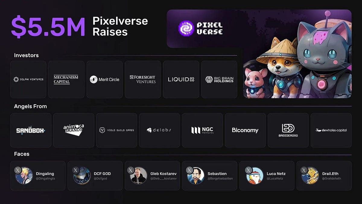 PixelTap by Pixelverse→ Raised $5.5M - TGMB - Medium