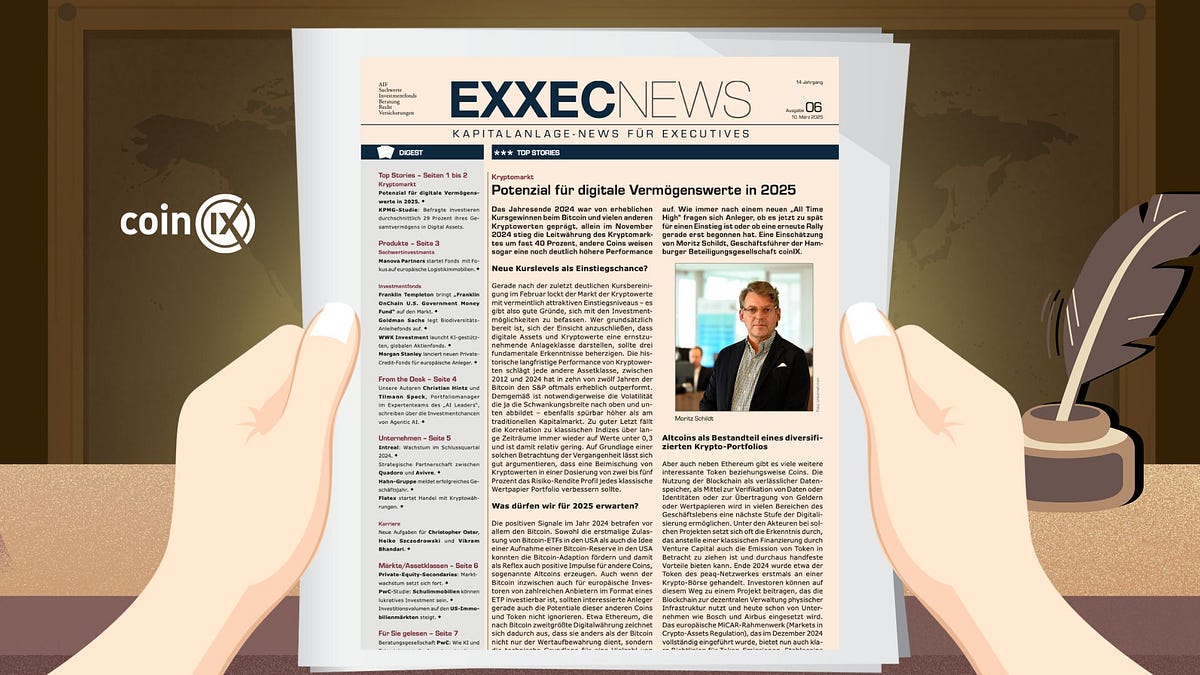 EXXEC NEWS: Potential of digital assets in 2025 | by coinIX Capital ...
