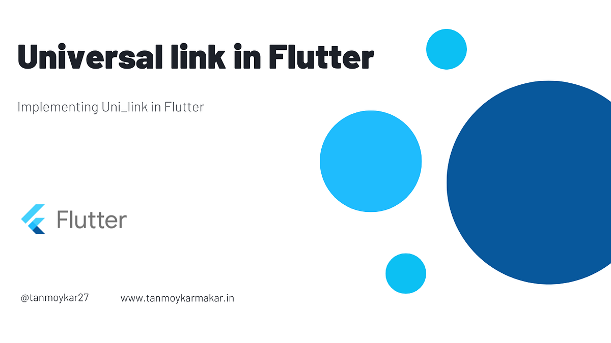 Universal link in Flutter. Universal Links in Flutter are a way to… | by Tanmoy karmakar | Medium