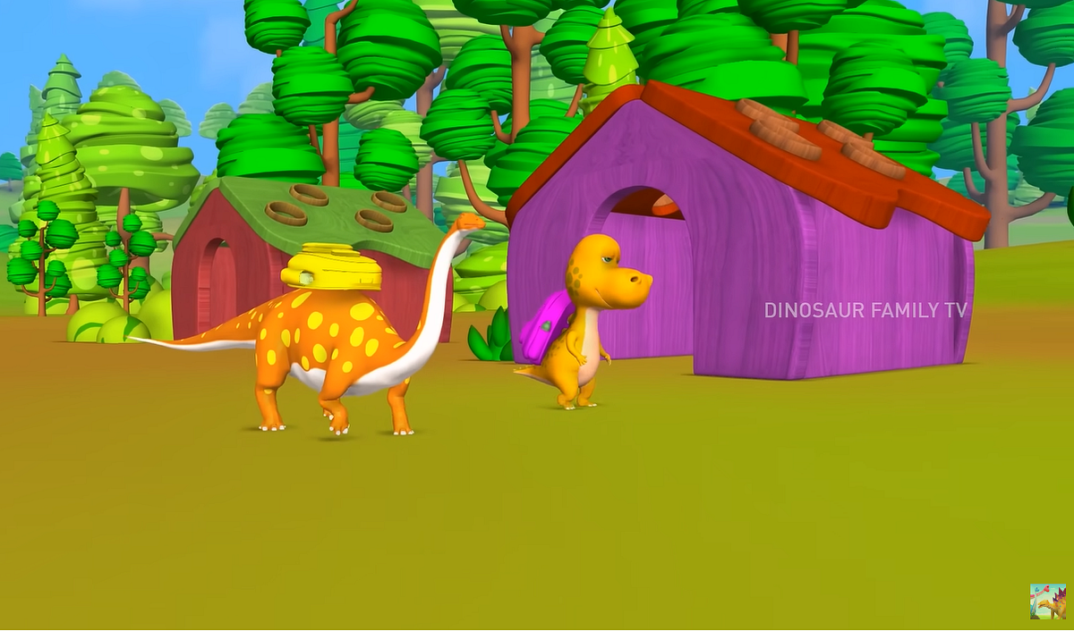 Giant Dinosaur Funny Encounter T-Rex Stegosaurus Face Off | Funny Dinosaur Comedy 3D Cartoons ...