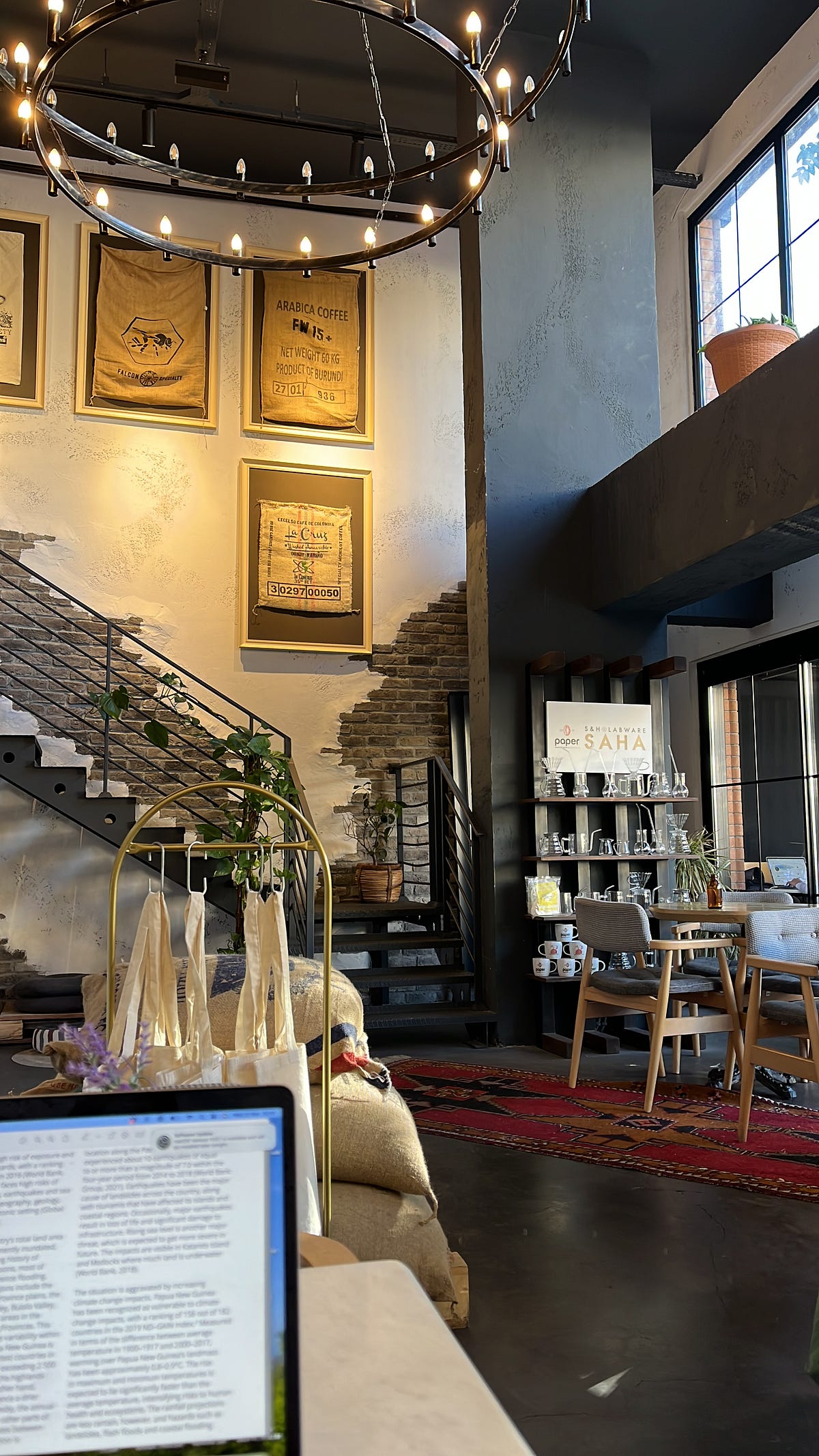 Ankara, a city of contrasts. This morning in my favourite café, two ...
