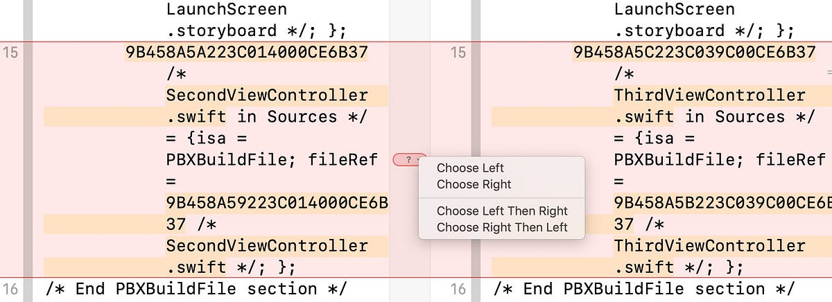 一步一腳印，修正 Xcode App 專案的版本管理衝突(conflict) | by 彼得潘的 iOS App Neverland | 彼得潘的 Swift iOS App 開發問題解答集 ...