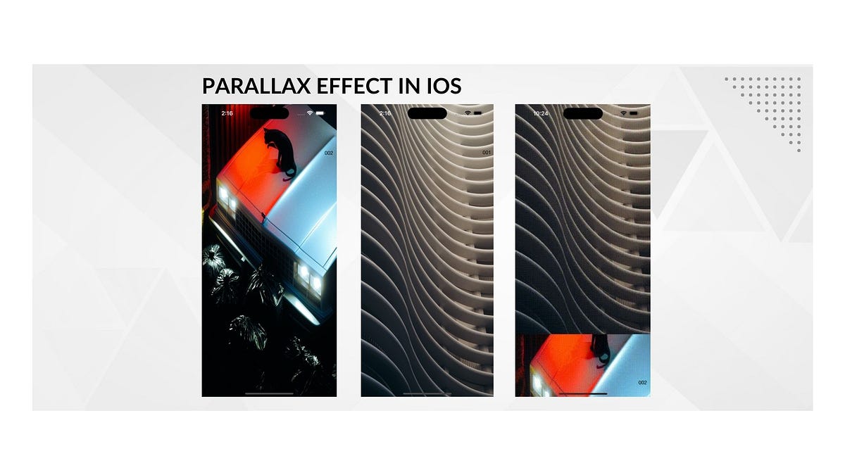 Parallax Effect: Parallax Effect in iOS | by CIZO | Medium
