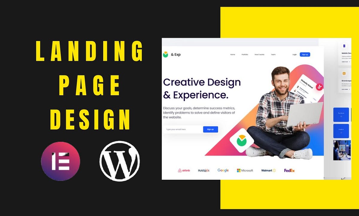 I will build responsive wordpress elementor landing page,squeeze page by elementor pro - chaity ...