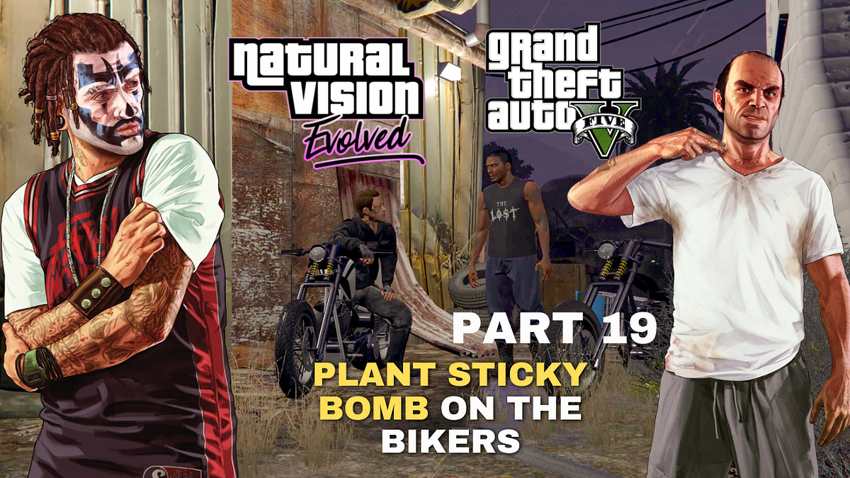 GTA V Mission l Plant Sticky Bomb on The Bikers Trailers | Natural ...