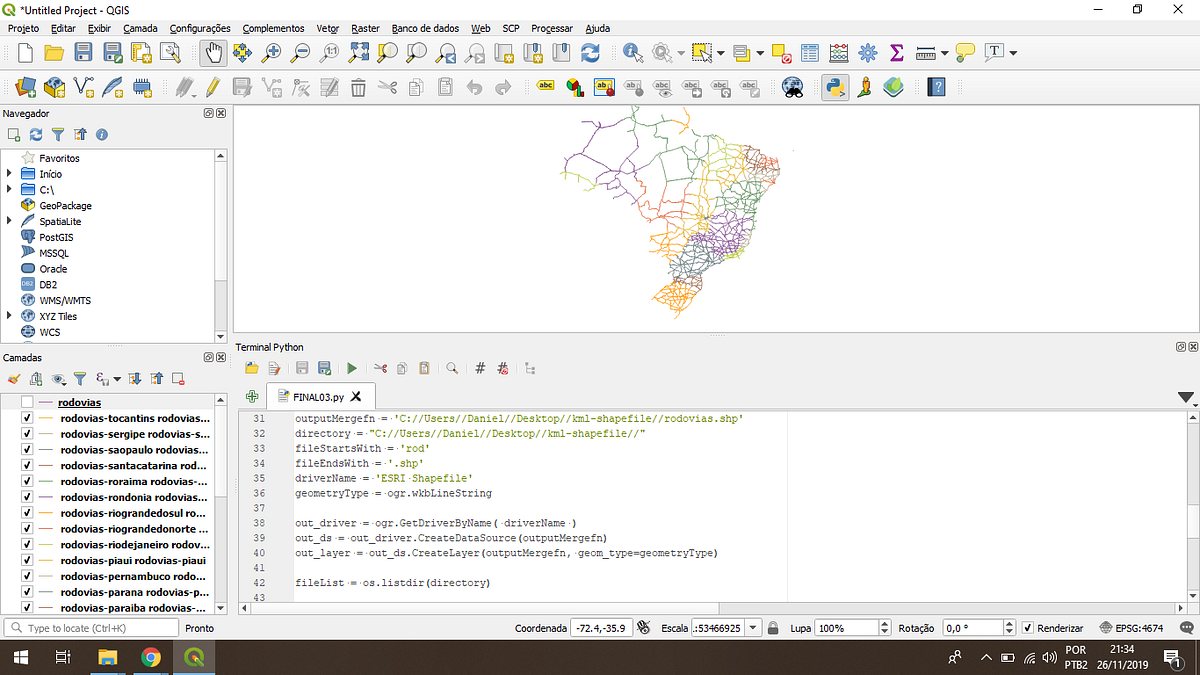 Python + QGIS: batch conversion of KML’s in shapefiles and merging into a single vector | by ...