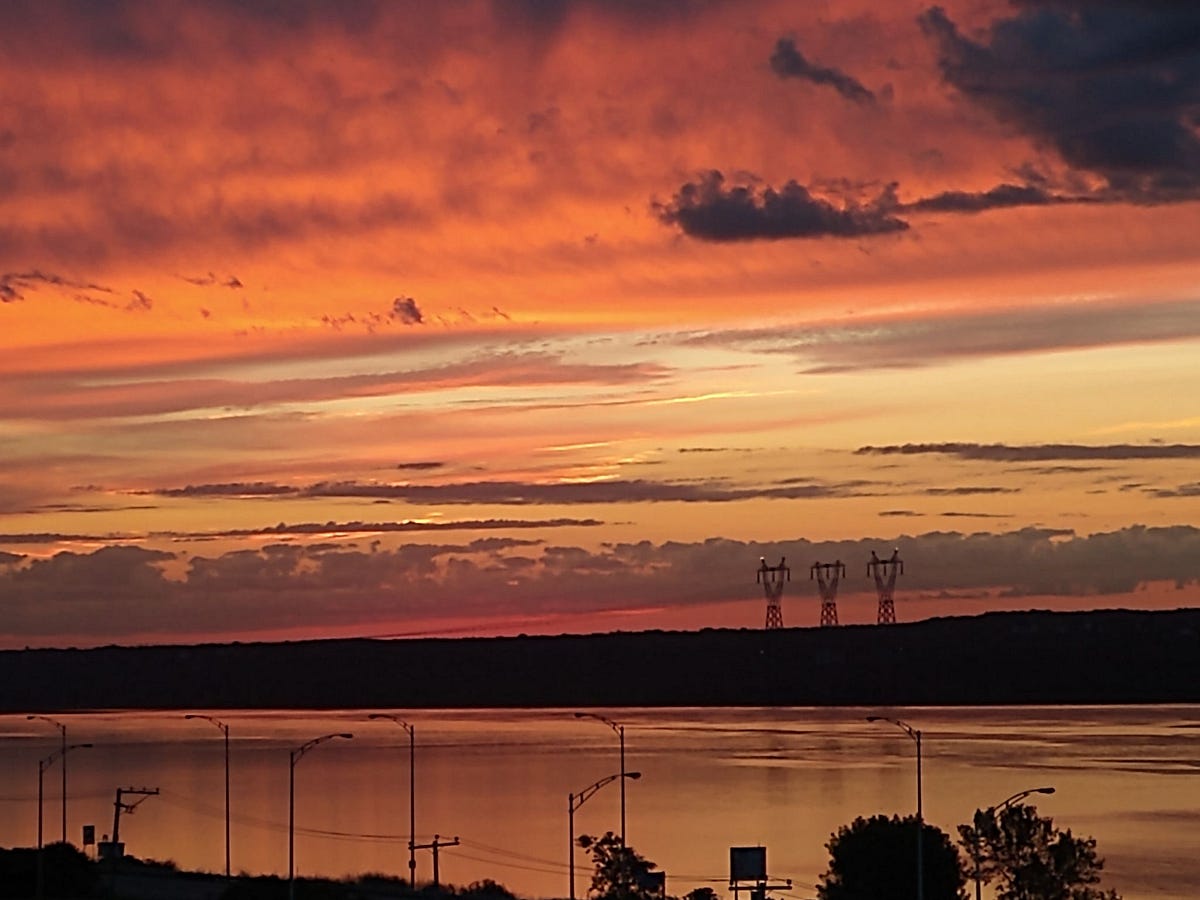 Waking Up to the Breathtaking September Sunrises Canvases - Blue ...