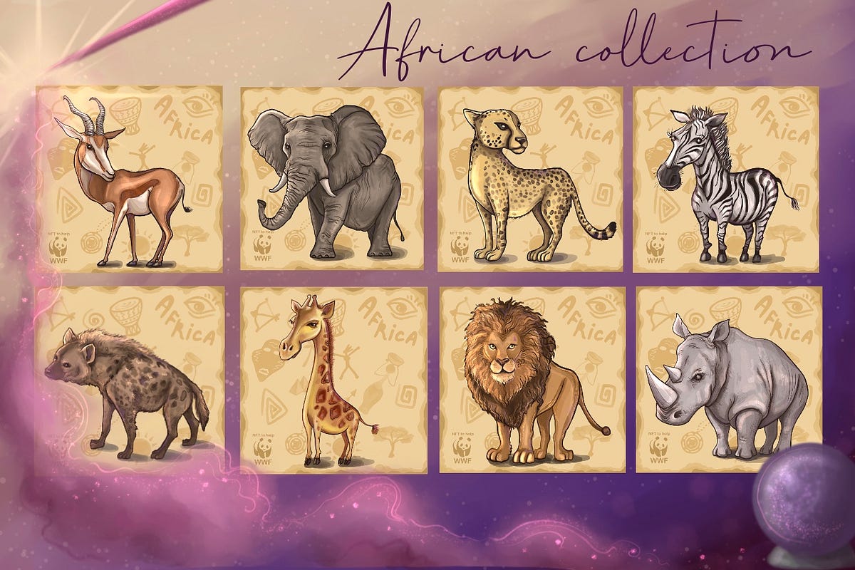 NFT with magical animals to help the Wildlife Fund | by Koza Dereza ...