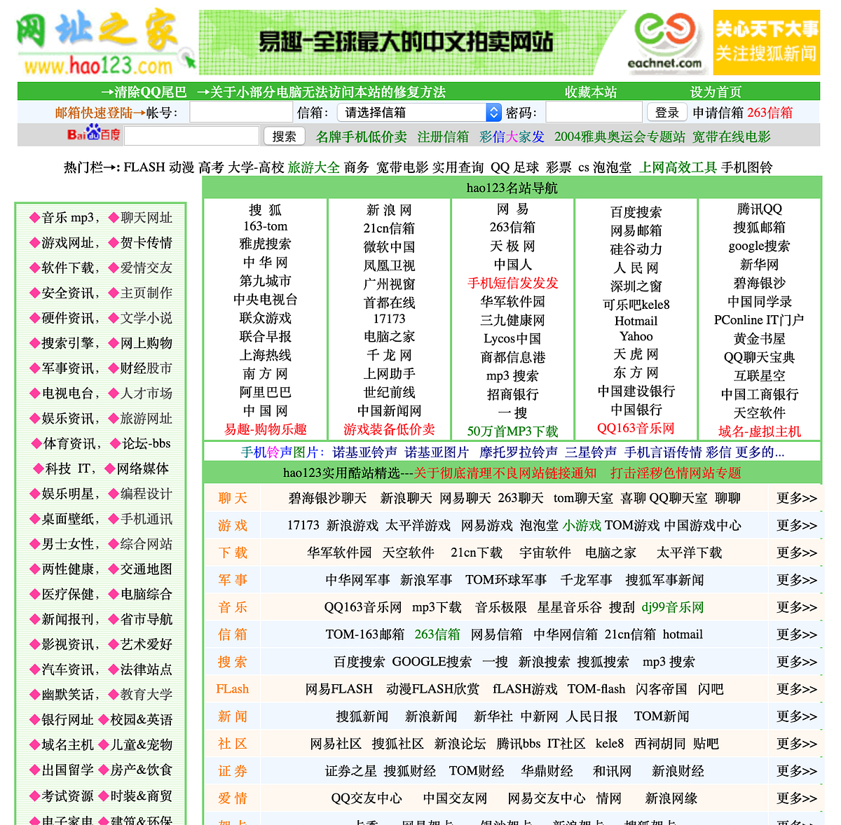 Hao123 — The Yahoo Directory in China — Old China Tech 1 | by Wenbin ...