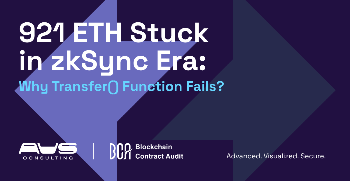 921 ETH Stuck in zkSync Era: Why Transfer() Function Fails? | Coinmonks
